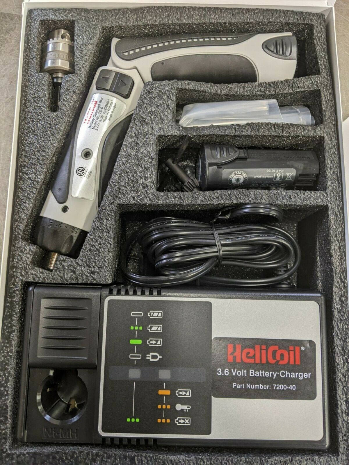 7200 Helicoil Battery Operated Cordless Tool Kit: Manson Tool & Supply