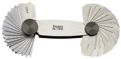 178B Starrett Fillet or Radius Gage 17/64-1/2h: Manson Tool & Supply