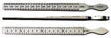 270 Starrett Taper Gage, .010-150 Range, .001 Grad (0.3-4mm Range, 0 ...