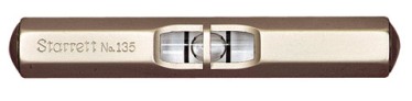 135A Starrett 2 1/2* Pocket Level with Satin Nickel-Plated Finish ...