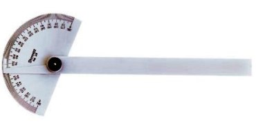 C182 Starrett Steel Protractor 6* (0-180deg): Manson Tool & Supply